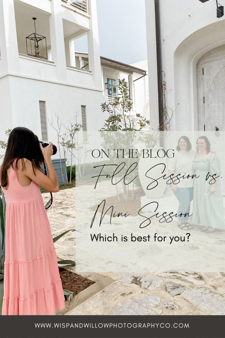 Full Session vs. Mini Session | Which is best for you?