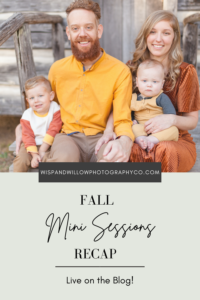 Fall Mini Sessions Recap | Family Photography Team