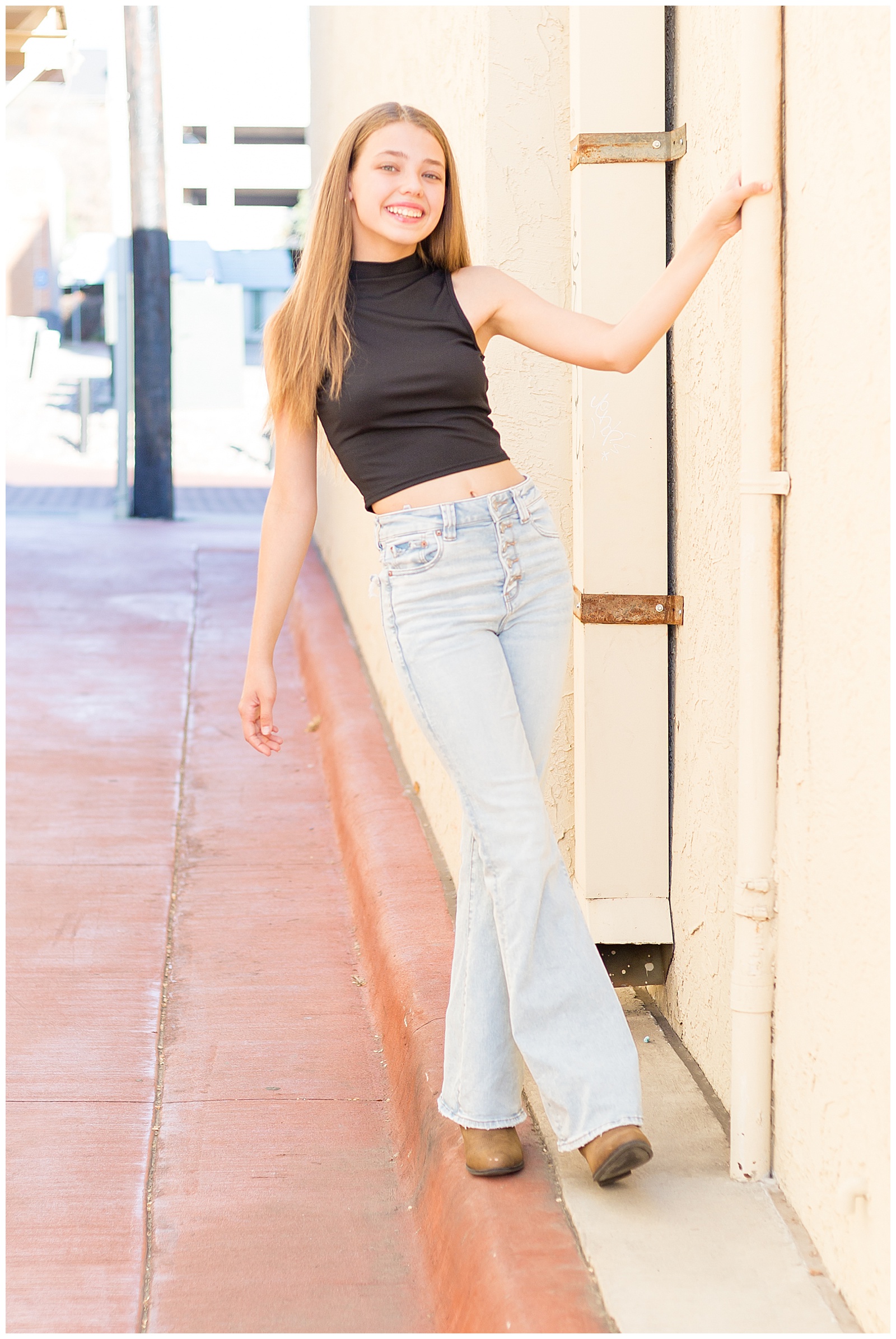 Plano Senior Photographer captures portraits in Downtown, TX