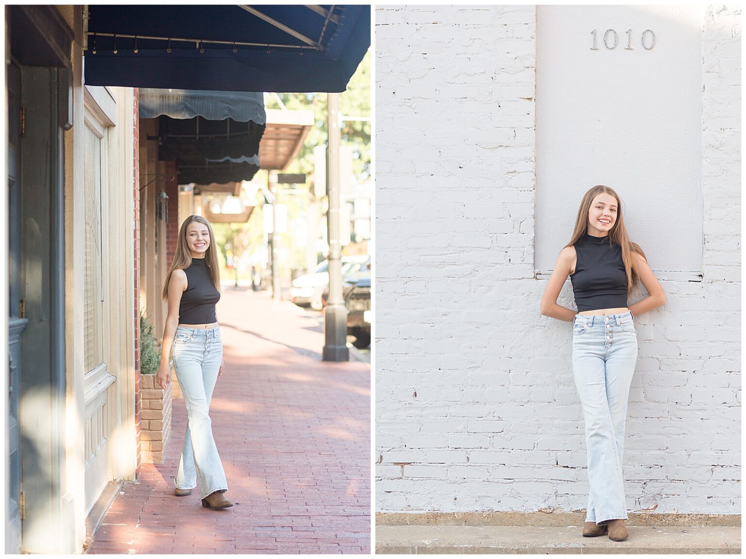 Plano Senior Photographer captures portraits in Downtown, TX